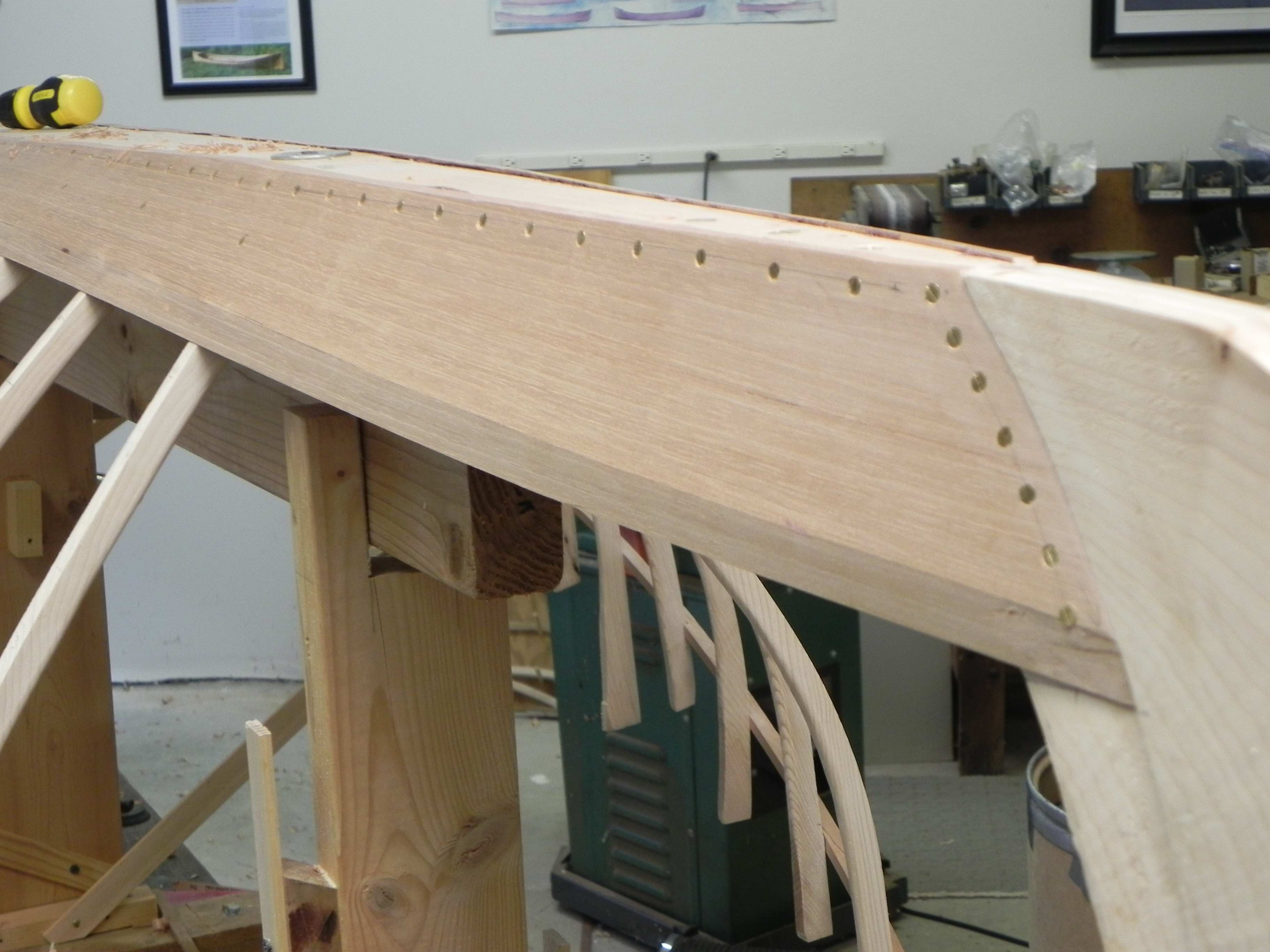 Building an Adirondack Guideboat-Hanging the Garboard Plank ...